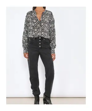 Isabel Marant Étoile Catchell" Printed Long Sleeve Shirt