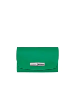 Longchamp Roseau Trifold Wallet - Green