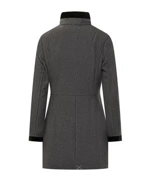 FAY Virginia Wraparound Collar Coat - Black