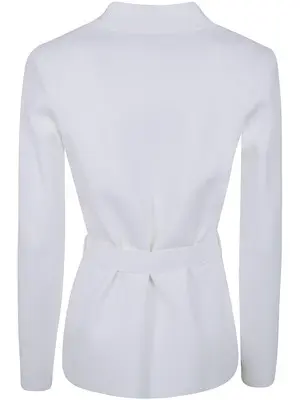 Elisabetta Franchi Milano Stitch Knit Jacket With Gold-tone Hardware