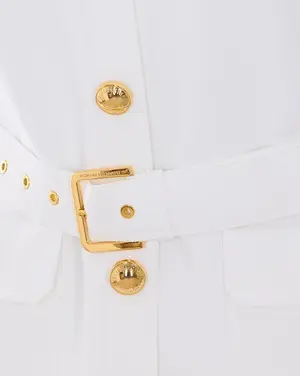 Elisabetta Franchi Milano Stitch Knit Jacket With Gold-tone Hardware
