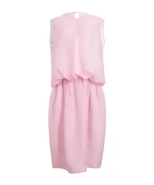 Khaite Peony" Washed Organza Blouson Dress