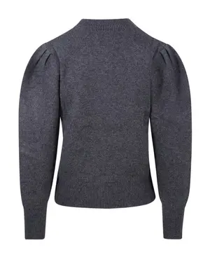 Isabel Marant Étoile Kelaya" Puff Sleeve Jumper - Black