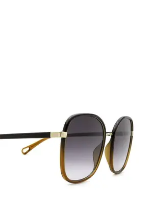 Chloé Tinted Oversize Square Frame Sunglasses