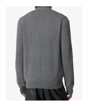 Comme Des Garçons Logo Patch Buttoned Cardigan - Grey