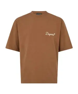Dsquared2 Logo Embroidered Crewneck T-shirt