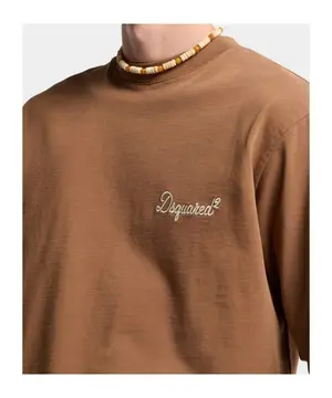 Dsquared2 Logo Embroidered Crewneck T-shirt