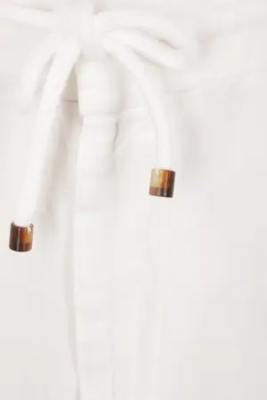 Brunello Cucinelli Drawstring Waist Pants - White
