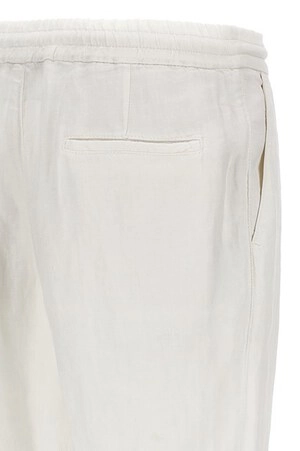 Brunello Cucinelli Drawstring Waist Pants - White