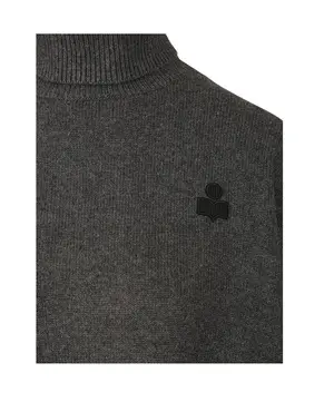 Isabel Marant Étoile Nasha Embroidered Roll-neck Sweater - Black