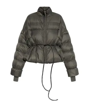 Rick Owens Funnel Neck Sail Down Jacket - Grey
