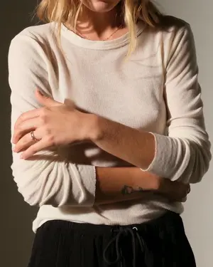 JAMES PERSE Long-sleeve Ribbed Sweater