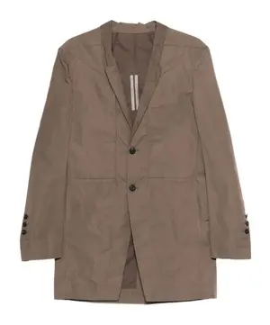 Rick Owens Paneled Button Detail Coat