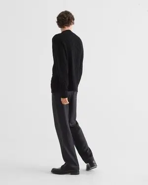 Prada Cable Knit Cardigan