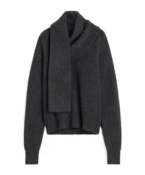 TOTEME Draped Scarf Knitted Jumper