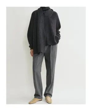 TOTEME Draped Scarf Knitted Jumper