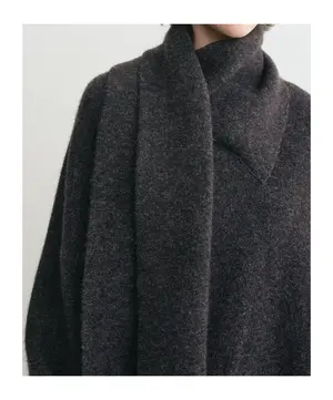 TOTEME Draped Scarf Knitted Jumper
