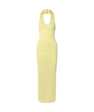 Khaite Coraline Halterneck Midi Dress