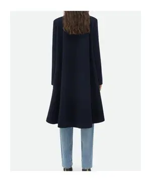 Bottega Veneta Double Breasted Cape Coat