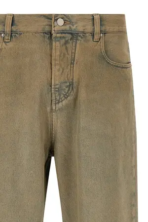 Amiri Belt Loop Denim Trousers - Gray
