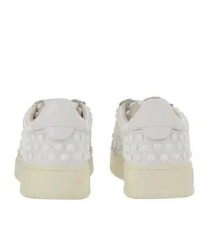 AUTRY Studded Leather Lace-up Sneakers