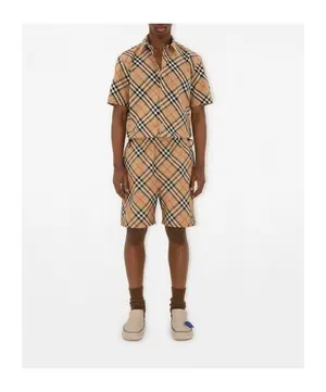 Burberry Short Sleeved Checked Shirt
