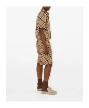 Burberry Short Sleeved Checked Shirt