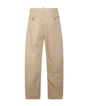 Dsquared2 Distressed Straight-leg Pants - Beige