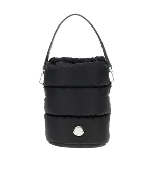 Moncler Padded Drawstring Bucket Bag - Black