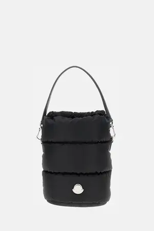 Moncler Padded Drawstring Bucket Bag - Black