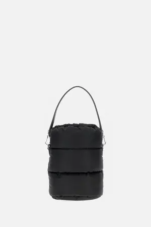 Moncler Padded Drawstring Bucket Bag - Black