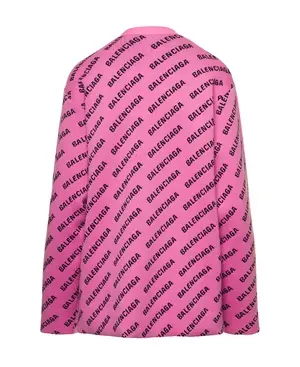 Balenciaga Logo Intarsia Knit Cardigan