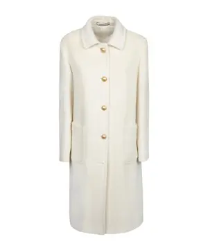 Tagliatore Golden Button Alpaca Coat