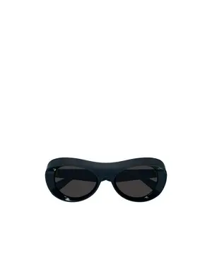 Bottega Veneta Oval Frame Sunglasses - Black