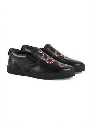 Gucci Printed Casual Slip-on Sneakers