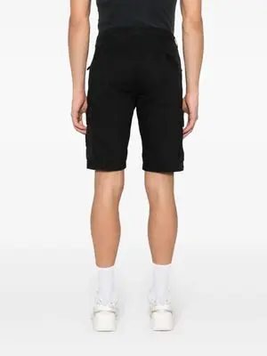 Stone Island Compass Patch Cargo Bermuda Shorts - Navy Blue