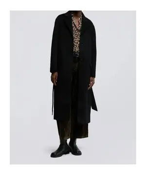 Aspesi Belted Long Sleeve Coat