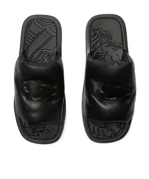 Burberry Embossed Slab Slip-on Slides