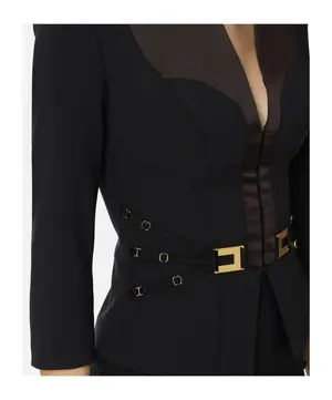 Elisabetta Franchi Satin Jacket