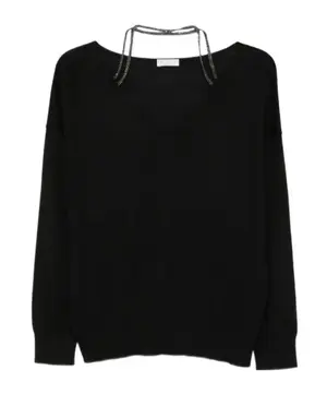 Brunello Cucinelli Embellished V-neck Sweater