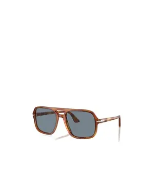 Persol Geometric Aviator Sunglasses - Gray
