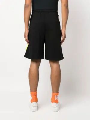 BARROW Logo Printed Straight Hem Shorts
