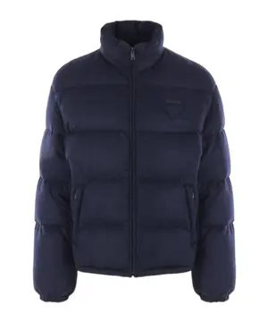Prada Quilted Zip-up Jacket With Trimmed Pockets