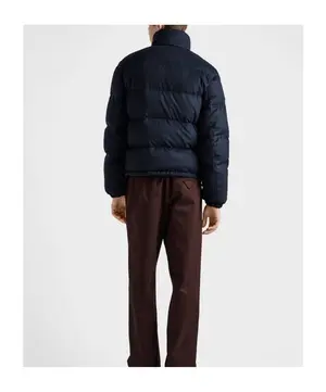 Prada Quilted Zip-up Jacket With Trimmed Pockets