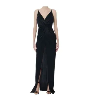 Elisabetta Franchi Beaded Sleeveless Dress