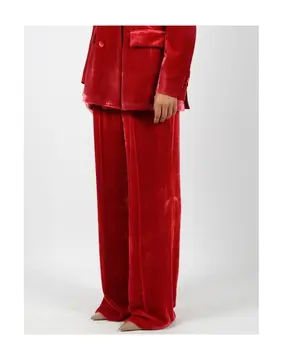 P.a.r.o.s.h Straight-leg Velvet Pants