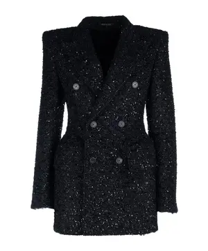 Balenciaga Tweed Button-up Jacket