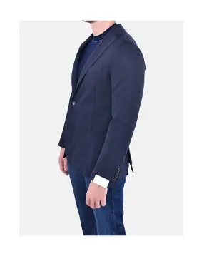 Eleventy Cotton Single-breasted Blazer - Blue
