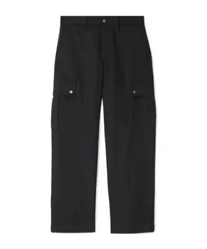Burberry Straight-leg Cargo Trousers - Black