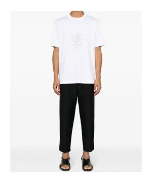 Brunello Cucinelli Logo Printed Crewneck T-shirt